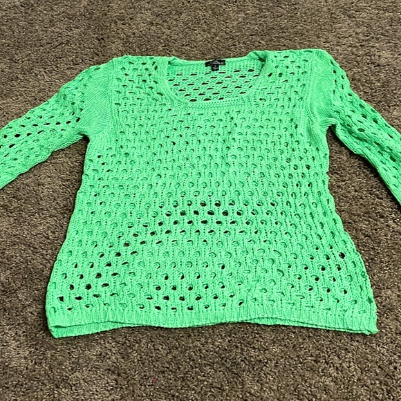 Lisa international | Sweaters | Large Soft Sweater Pretty Green Color ...